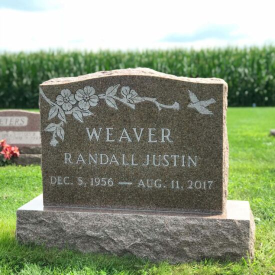 Custom Upright Granite Monuments in Pennsylvania - Weaver Memorials